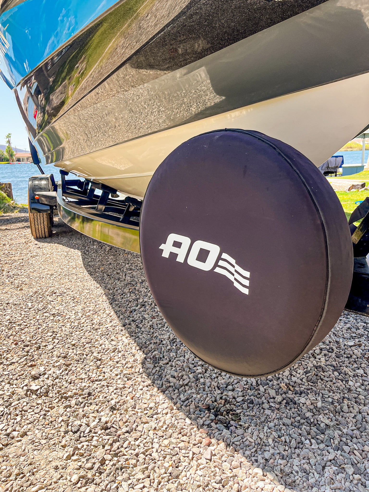 Neoprene Trailer Spare Tire Cover 26" – AO Coolers